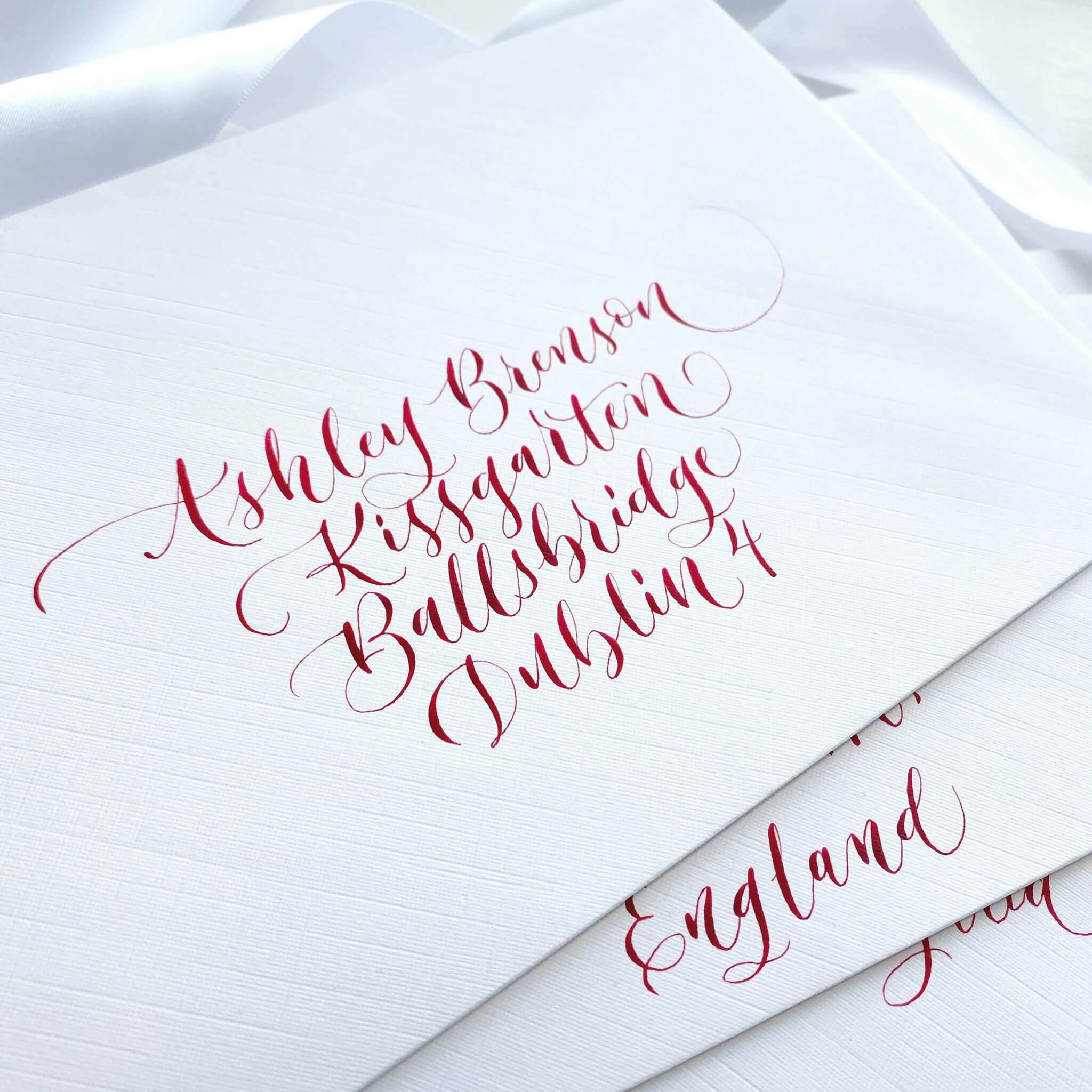 Wedding Calligraphy - Liz Holdsworth Calligraphy | Ireland